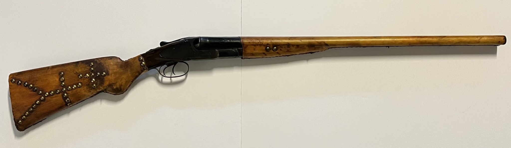 Original Native American Indian Vintage Shotgun Covered in Leather or ...